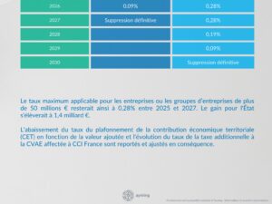 PLF 2025 : La suppression de la CVAE reportée à 2030 - Ayming France
